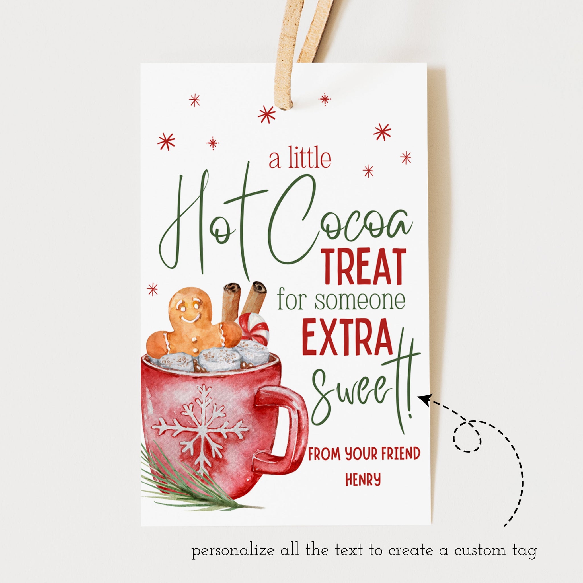 Hot Chocolate Holiday Gift Tags