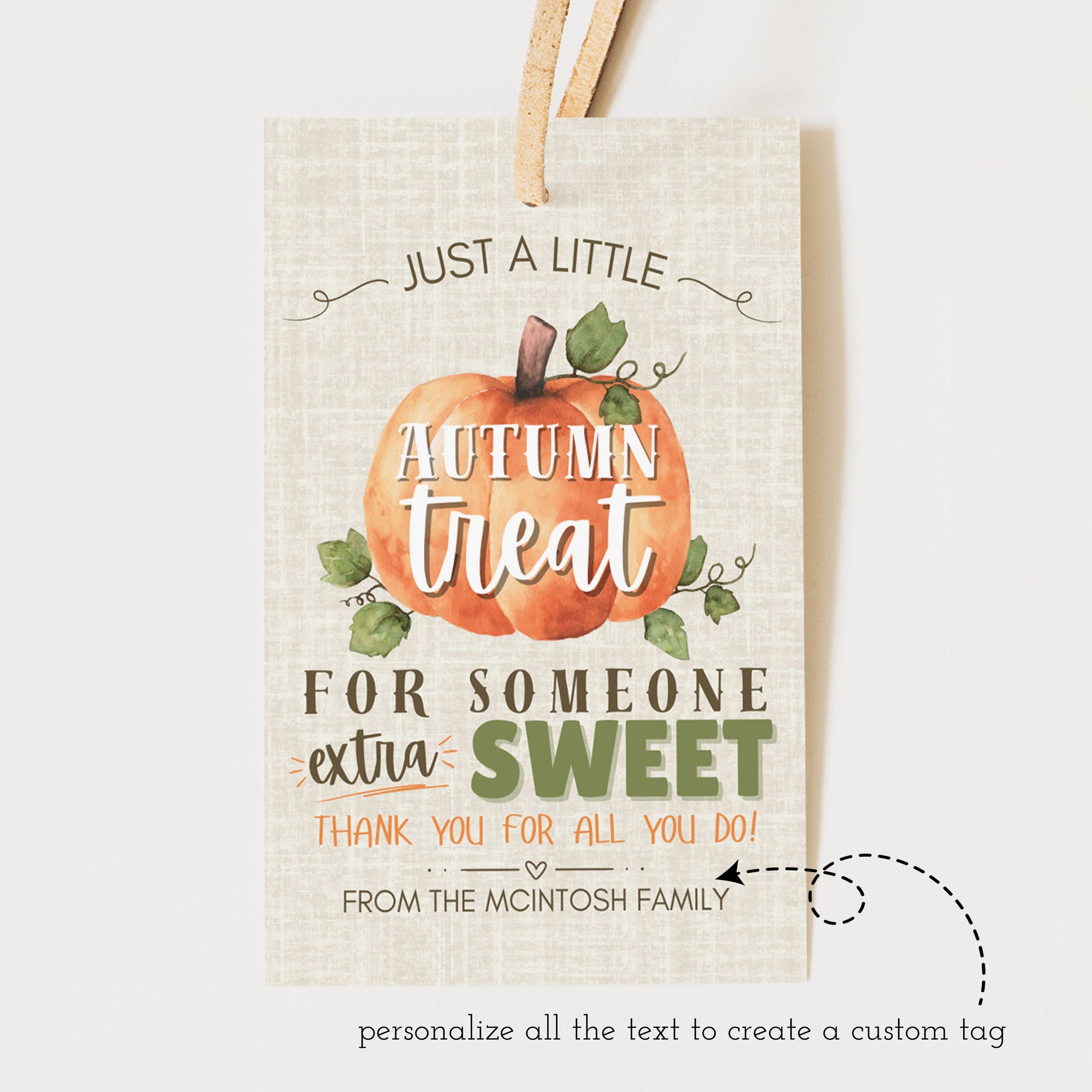 Fall Gift Tag Templates