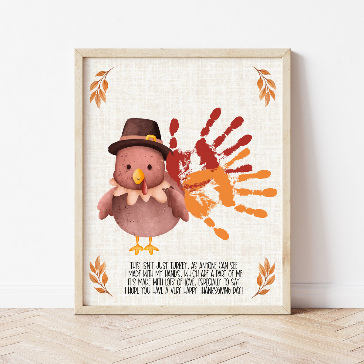 Handprint Turkey Handprint Turkey Poem Activity For Kids (Free