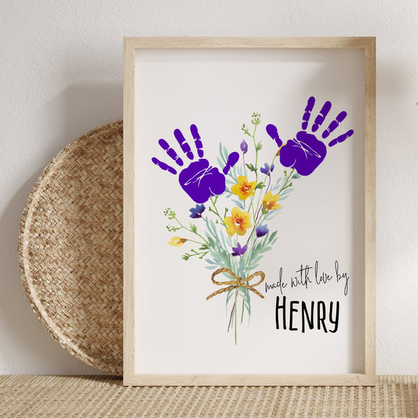 Flower Handprint Craft Flower Handprint Art Flower Handprint Craft Flower Handprint Art